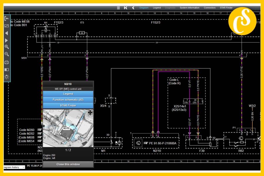 Mercedes StarFinder W177 W205 W213 W222 Full Diagram Wiring - CarSoftz