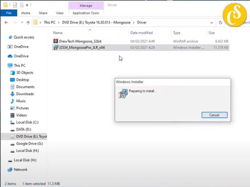 How To Install Mongoose Pro MFC Cable For Toyota Techstream V18 ...