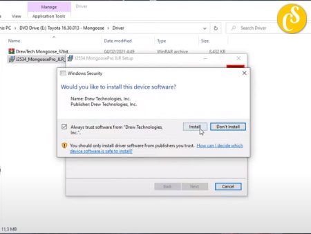 How To Install Mongoose Pro MFC Cable For Toyota Techstream V18 ...