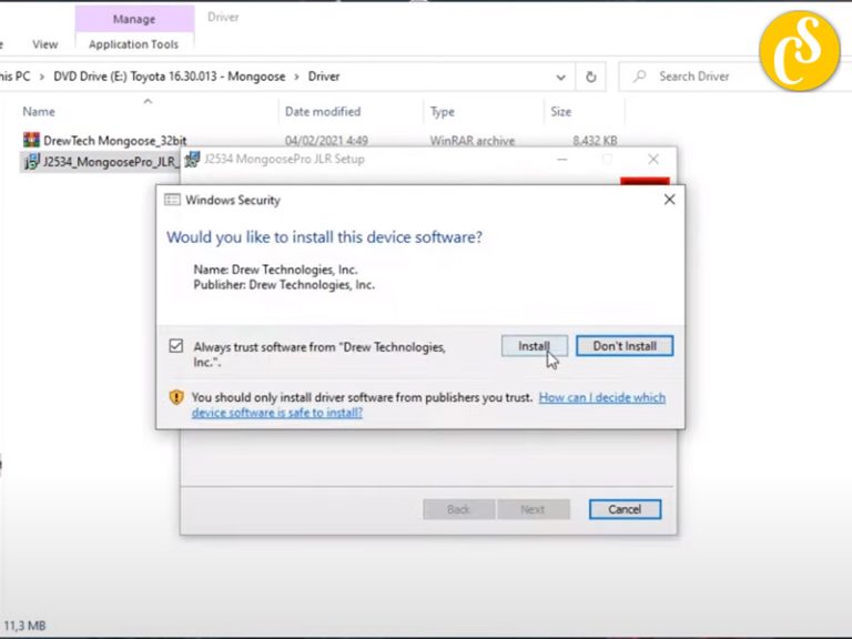 How To Install Mongoose Pro MFC Cable For Toyota Techstream V18 ...