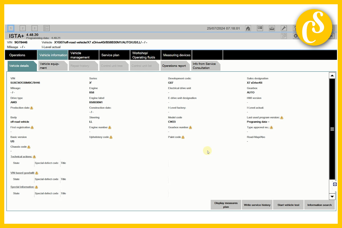 BMW ISTA D ISPI Next 4.52.40 License (04-2025) - CarSoftz