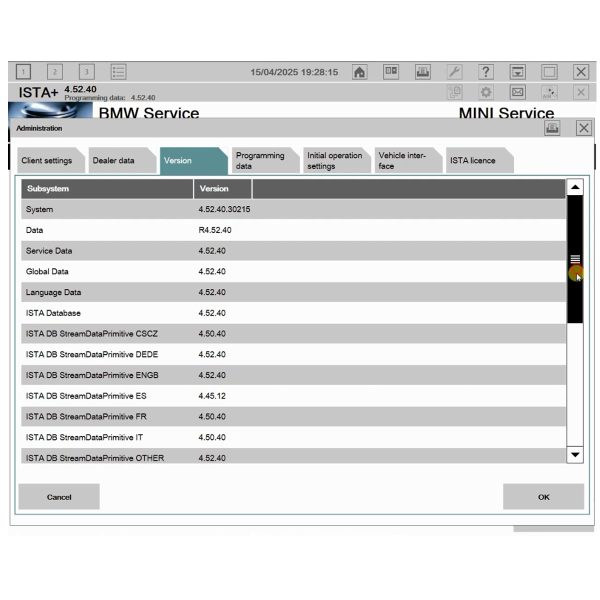 BMW ISTA D ISPI Next 4.52.40 iLean Offline Life Time License - CarSoftz