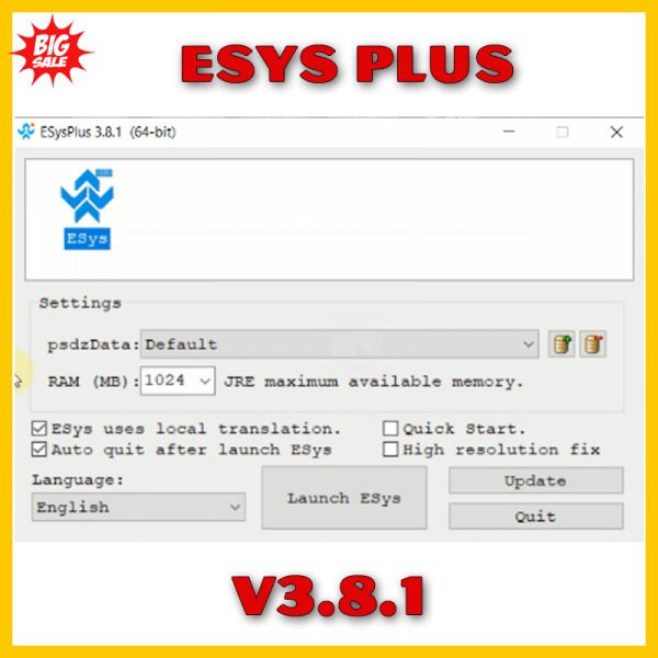 BMW ESYS Plus 3.8.1 - CarSoftz