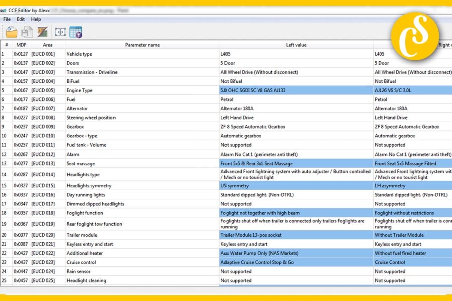 JLR CCF Tools Editor 4.6 For Land Rover, Jaguar - CarSoftz